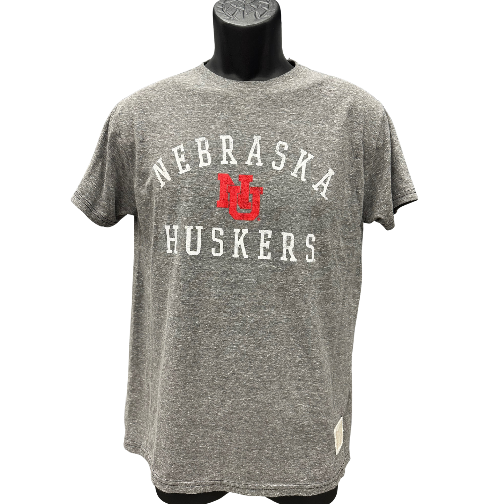 Men's Nebraska Huskers NU Interlocking Triblend T-Shirt – eSportingEdge
