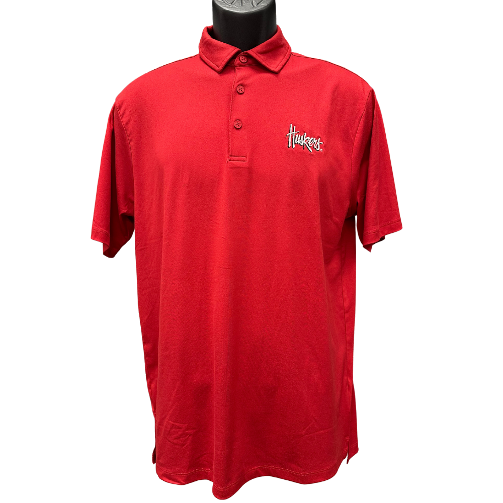 Men's Nebraska Huskers Reprocess Embroidered Script Polo – eSportingEdge