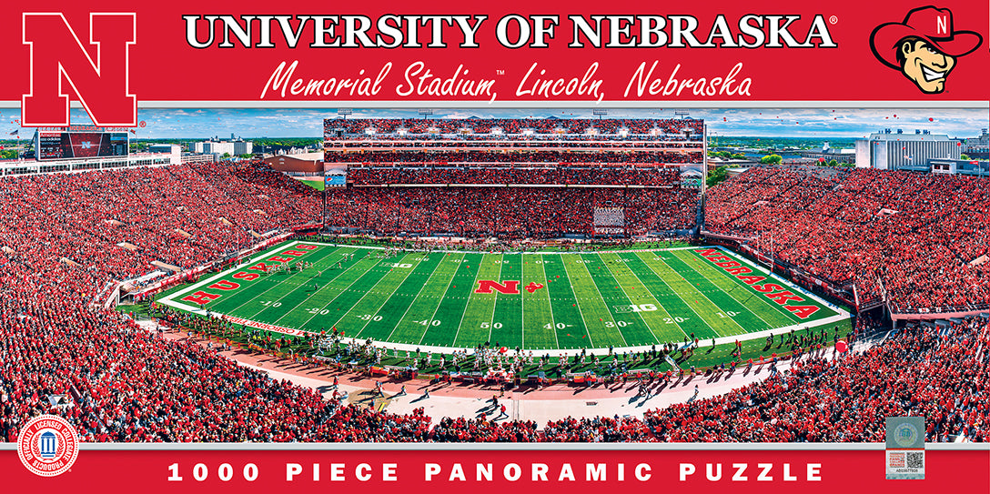 Nebraska Huskers 1000 Piece Panoramic Puzzle – eSportingEdge